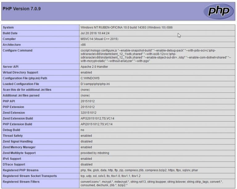 Configuración PHP 7 con MS SQL Server en servidor web IIS y Apache - Winamic